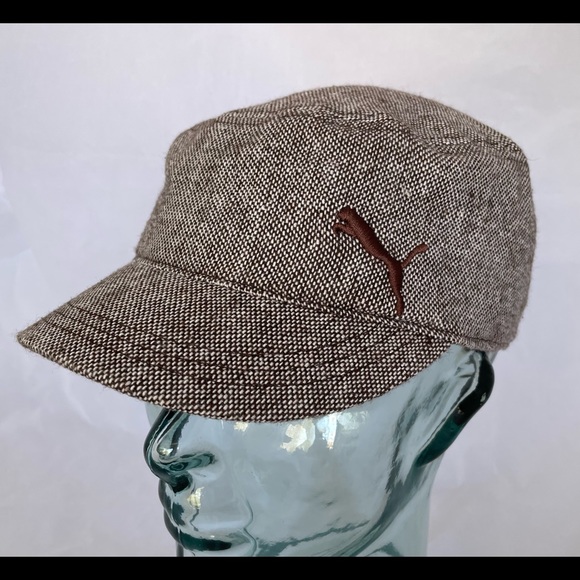 Puma | Accessories | New Puma Military Cap Hat Brown Adjustable Cat ...